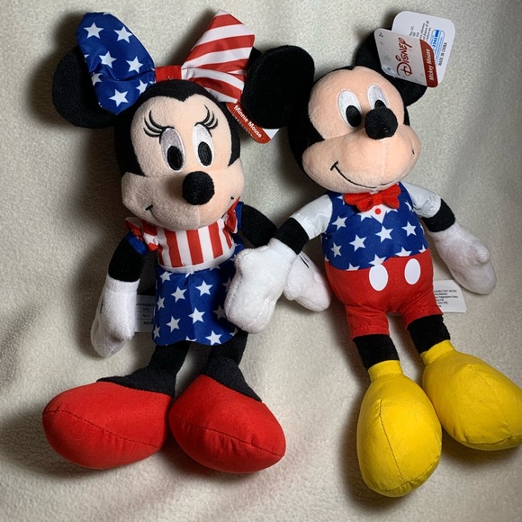 Disney | Toys | Patriotic Mickey And Minnie Mouse Set New | Poshmark